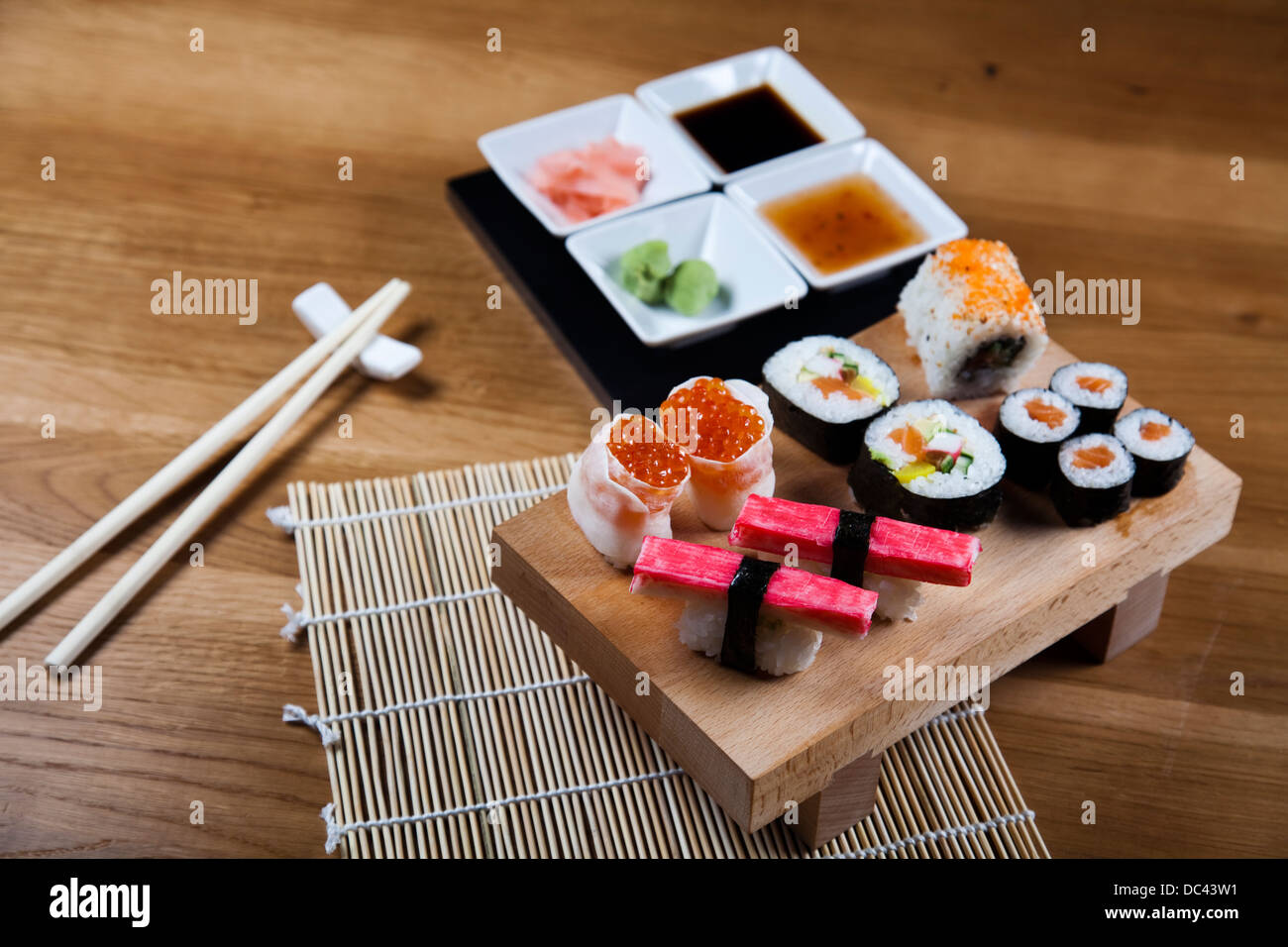 Set of sushi Stock Photo - Alamy