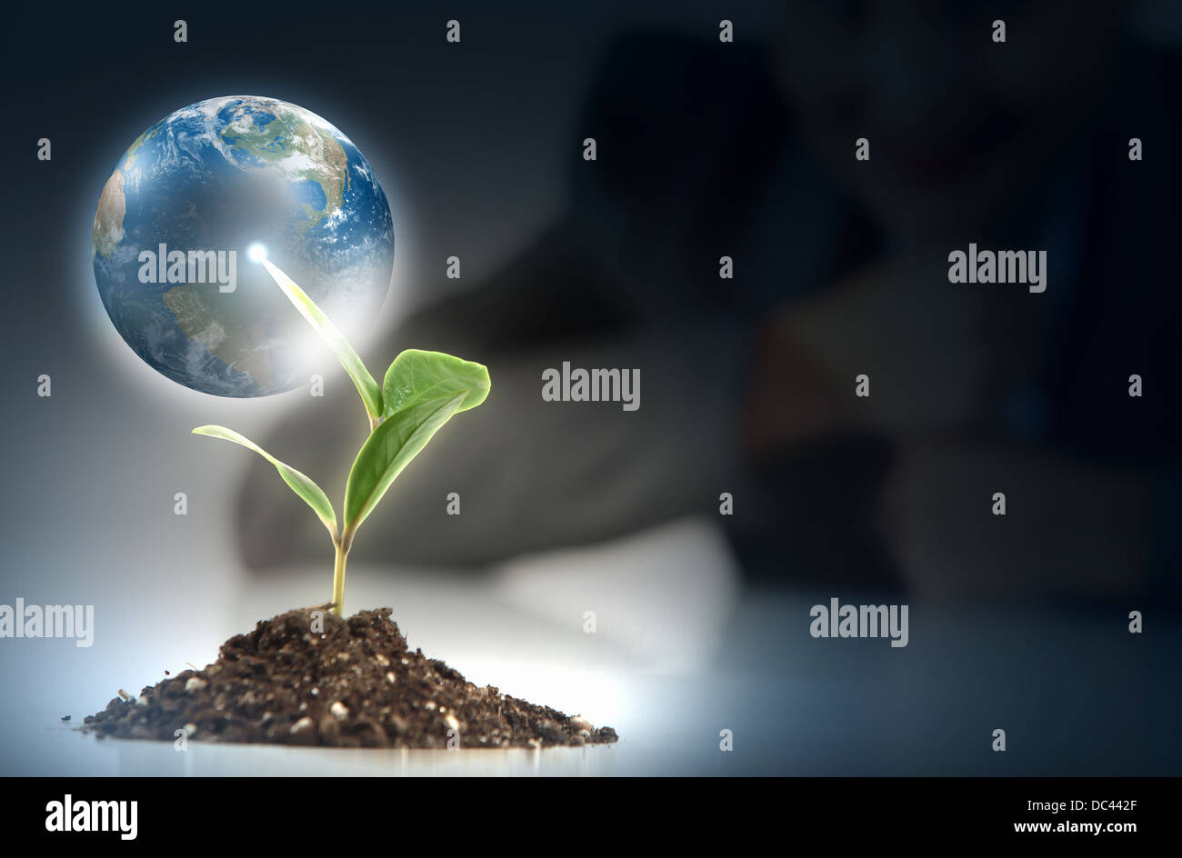 green plant on earth Stock Photo - Alamy