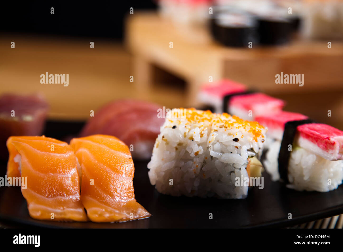 Japanese mix sushi Stock Photo - Alamy