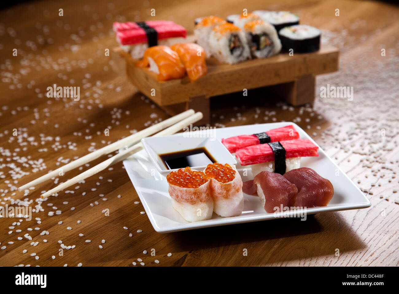 Sushi close up Stock Photo - Alamy