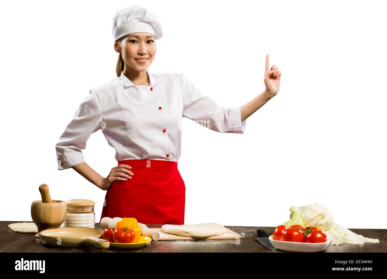 Asian female chef Stock Photo - Alamy