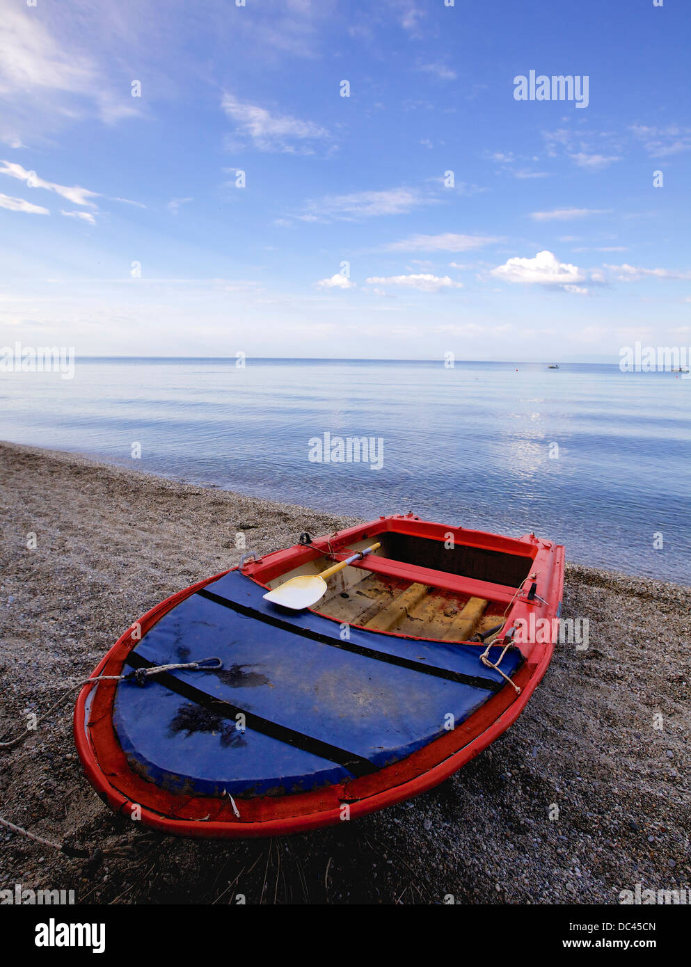 A fishing boat at a seaside Stock Photo - Alamy