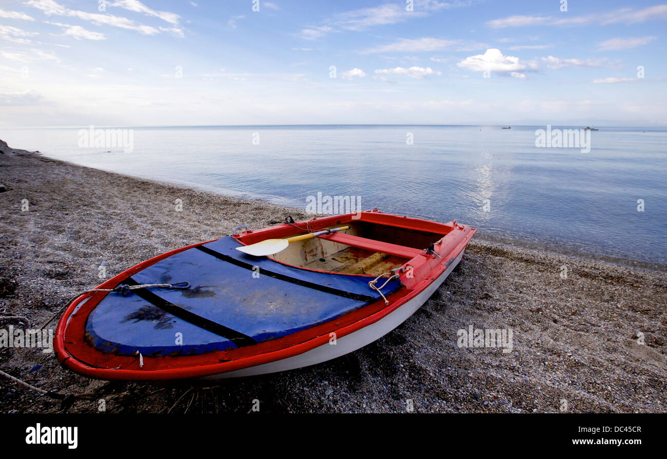 A fishing boat at a seaside Stock Photo - Alamy