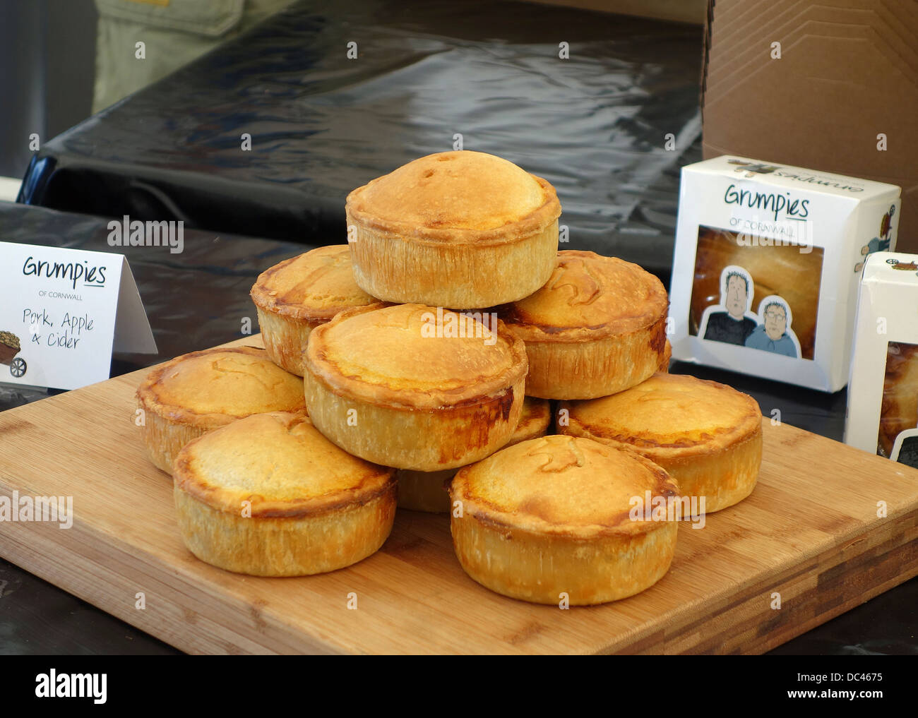 " Grumpies " pies from Cornwall, UK Stock Photo - Alamy