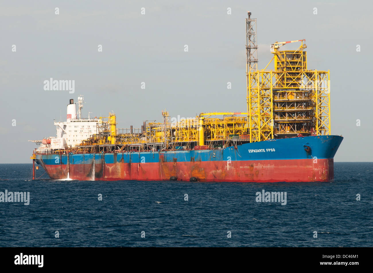 Espadarte FPSO Oil rig vessel, working for Petrobras Brazilian oil and ...