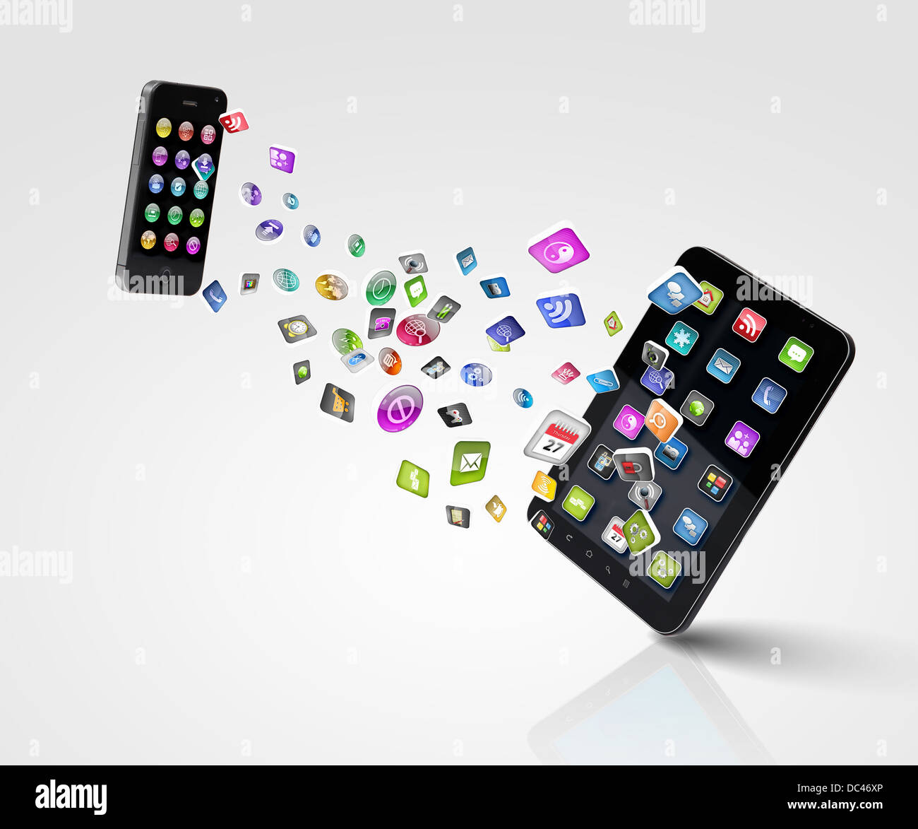 Modern communication technology Stock Photo - Alamy