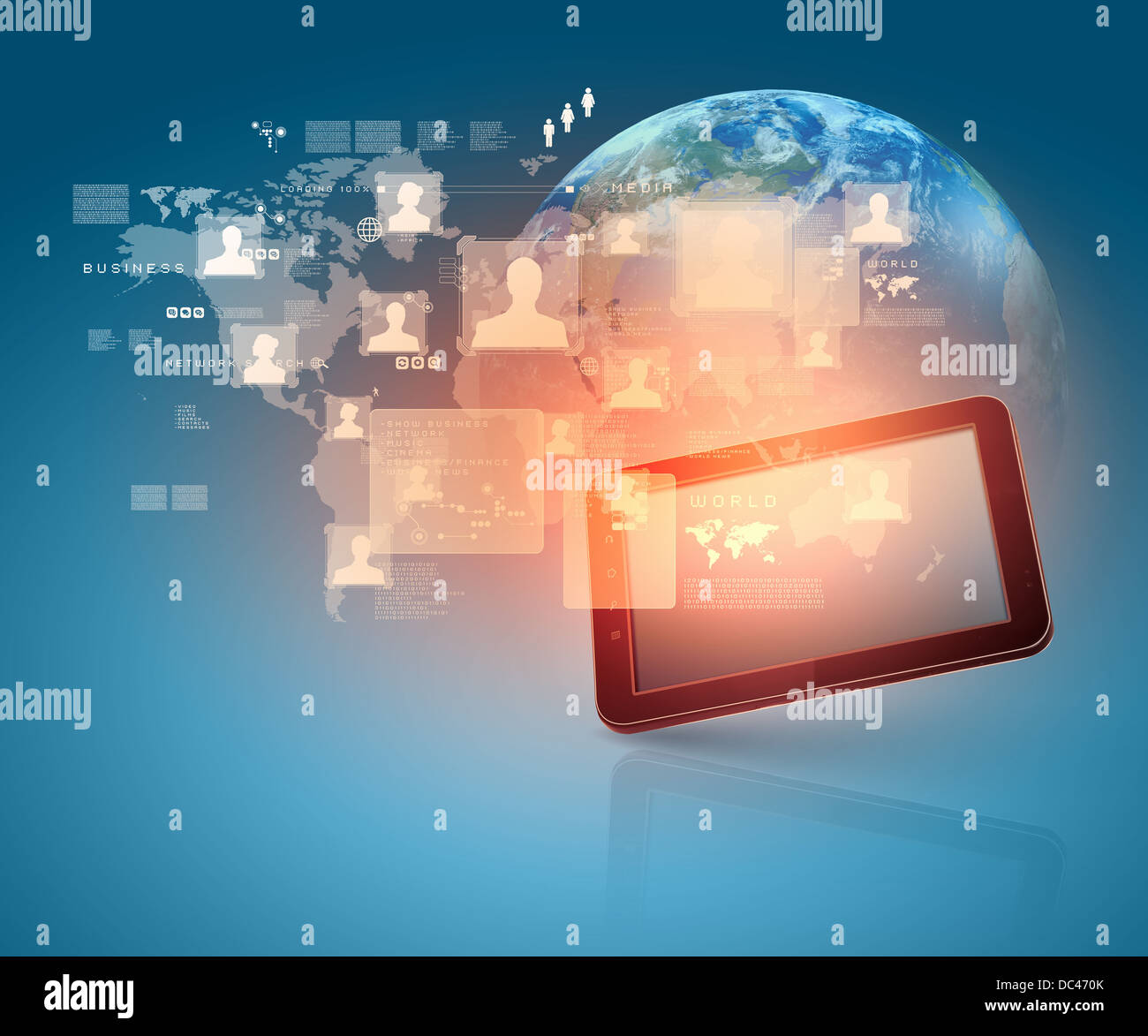 Modern communication technology Stock Photo - Alamy