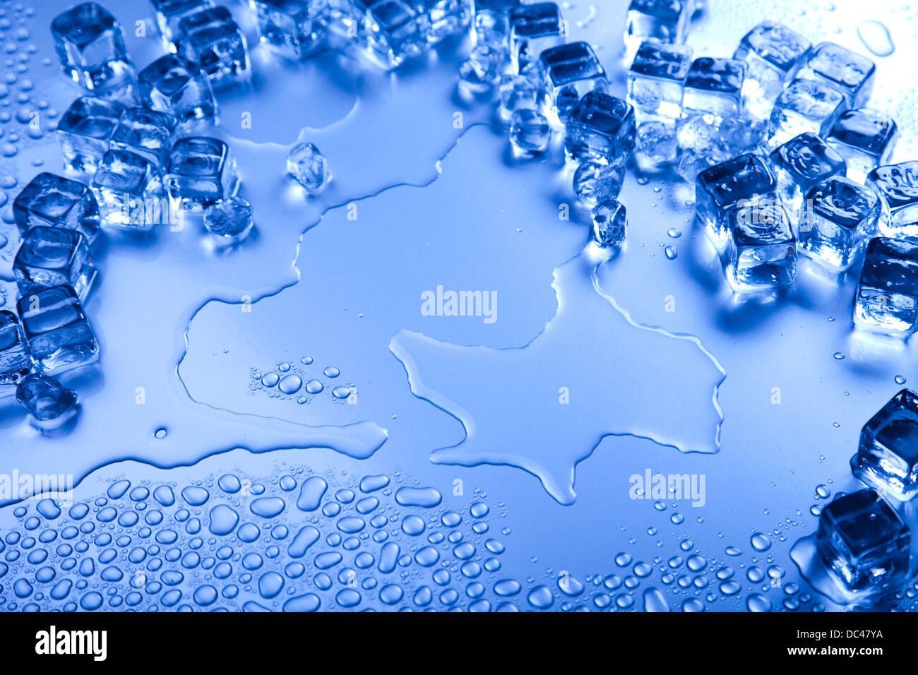 Transparent ice cubes Stock Photo - Alamy