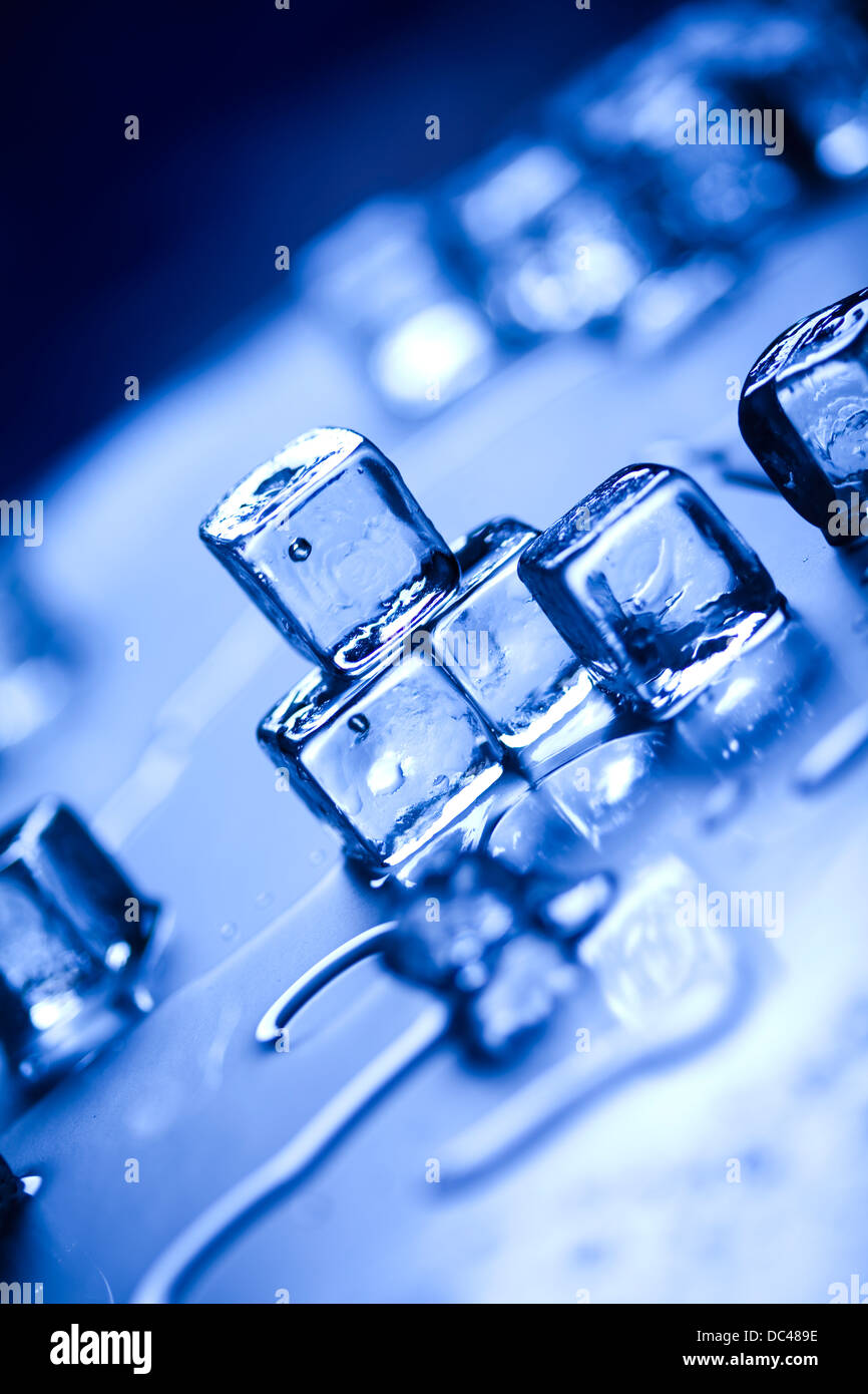 Crystals ice cubes Stock Photo - Alamy