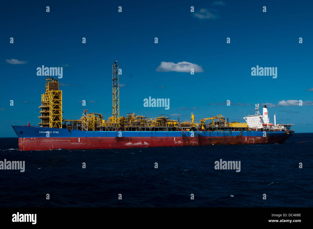 Espadarte FPSO Oil rig vessel, working for Petrobras Brazilian oil and ...