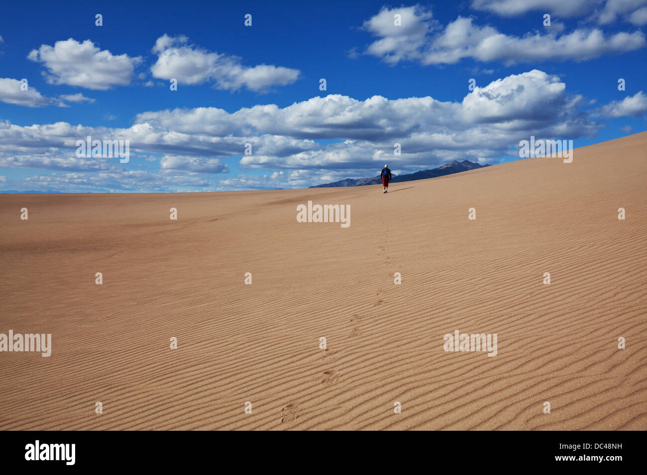 Hike in desert Stock Photo - Alamy
