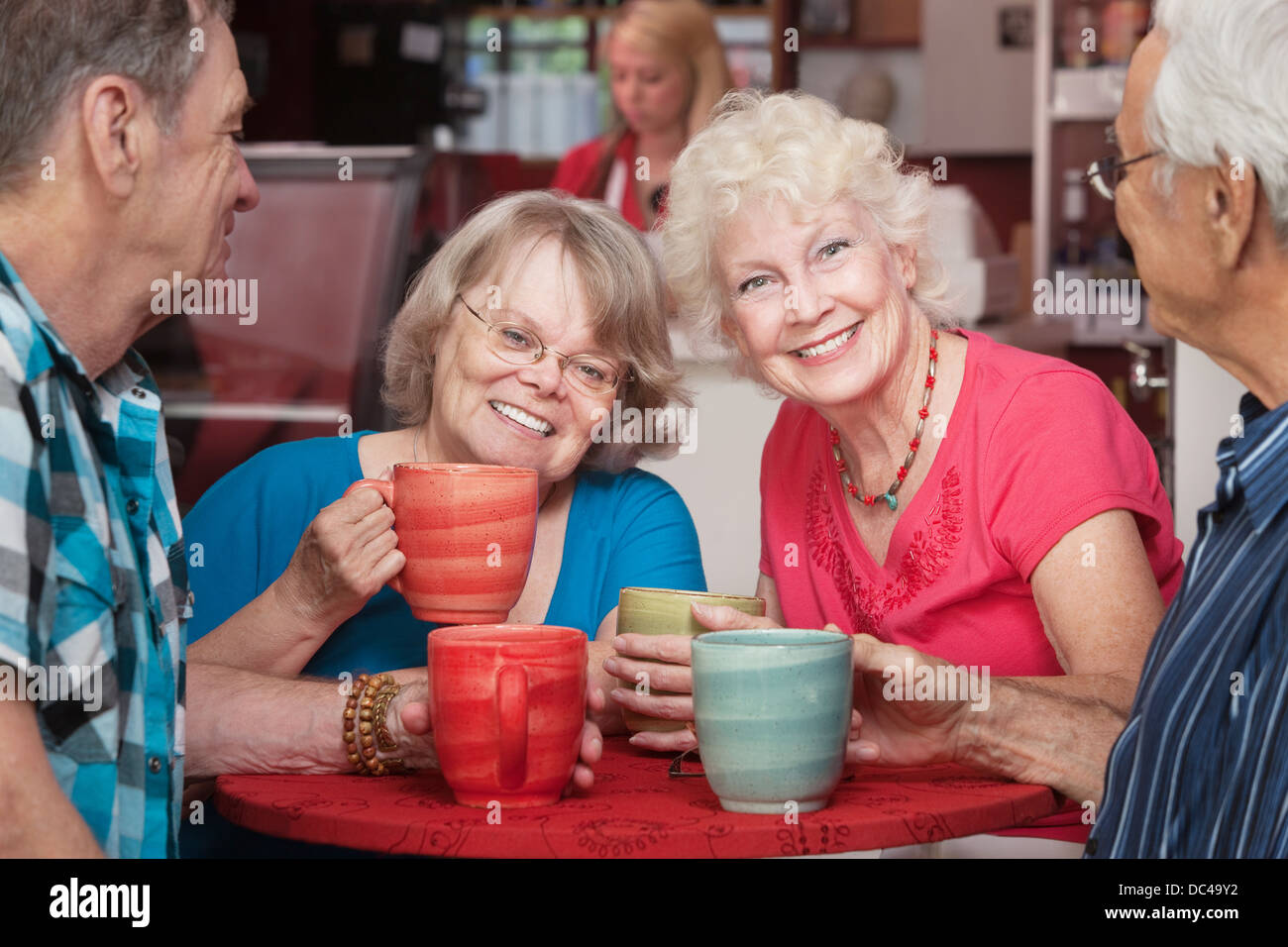 Smiling Senior Ladies Stock Photo - Alamy