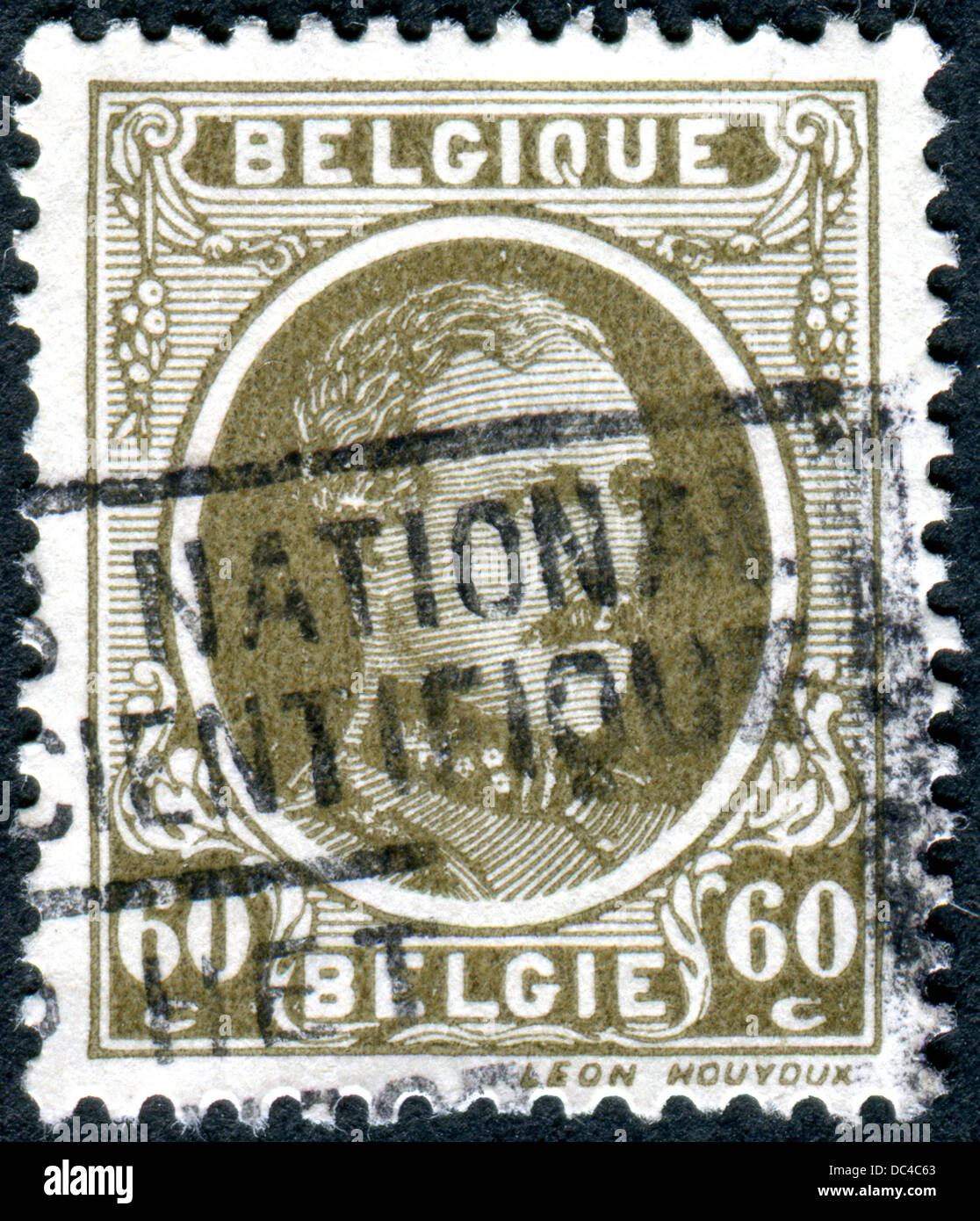 Belgian postage stamp hi-res stock photography and images - Alamy