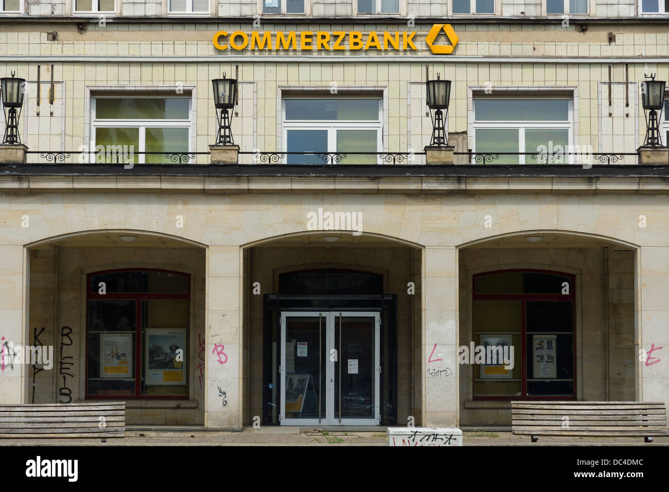 Commerzbank office on Frankfurter Allee Stock Photo - Alamy