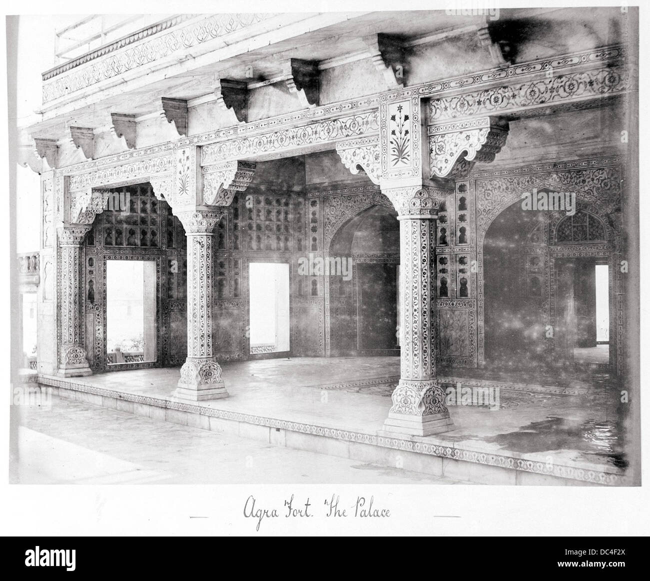 This view of Agra Fort highlights the architectural beauty and ...