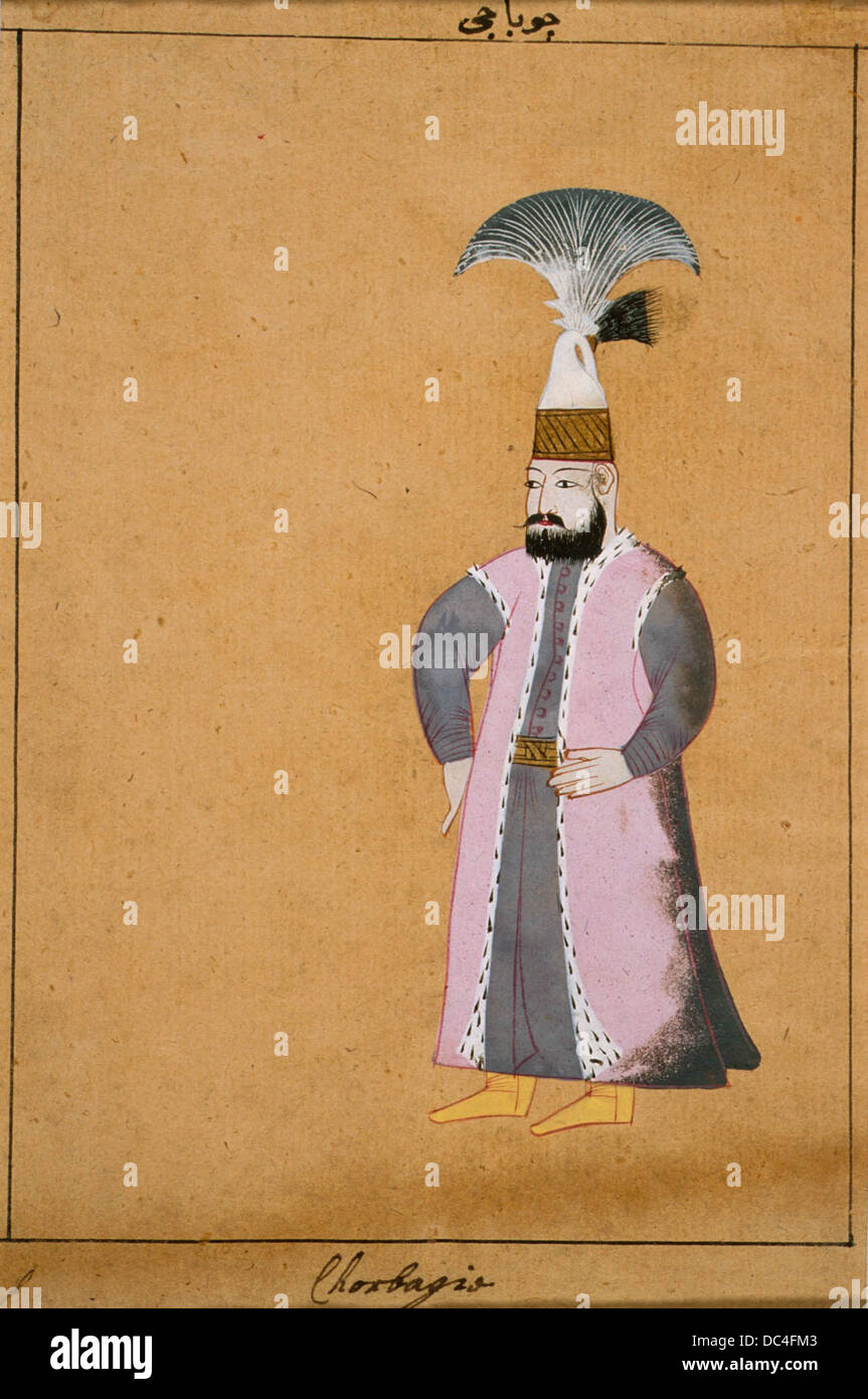 This costume plate, titled 'An Officer of the Janissaries,' is part of ...