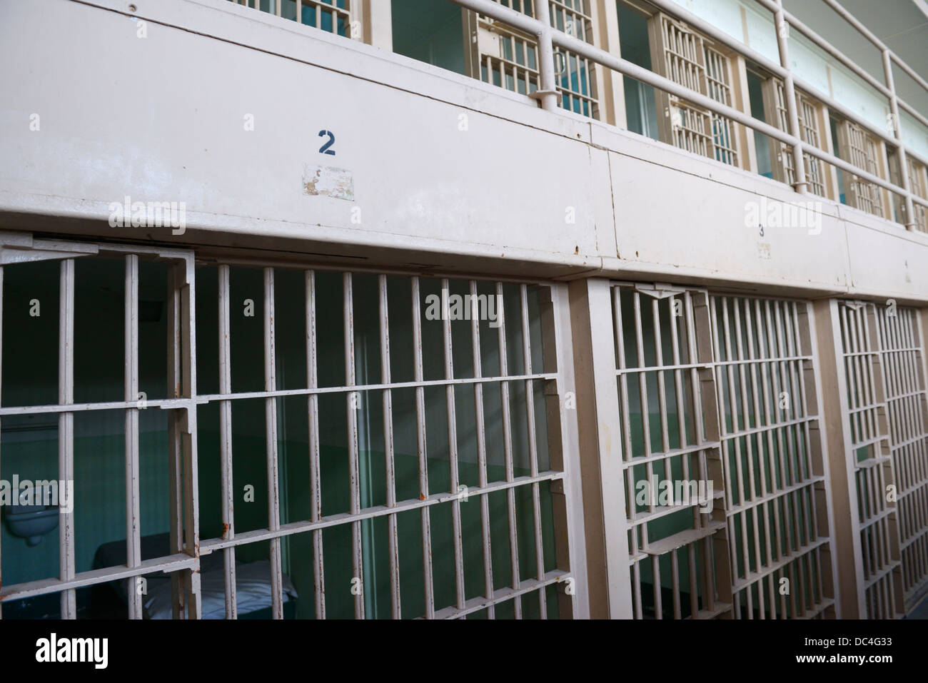 Alcatraz Penitentiary prison cells Stock Photo - Alamy