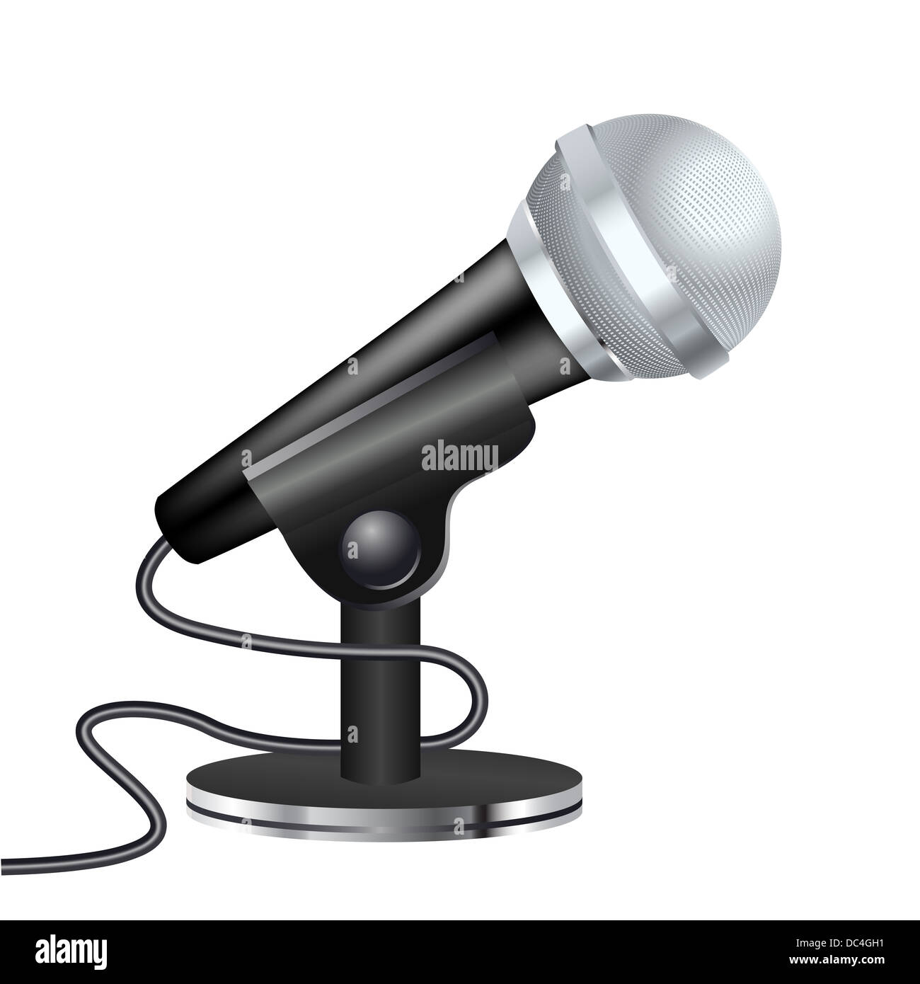 Black microphone hi-res stock photography and images - Alamy