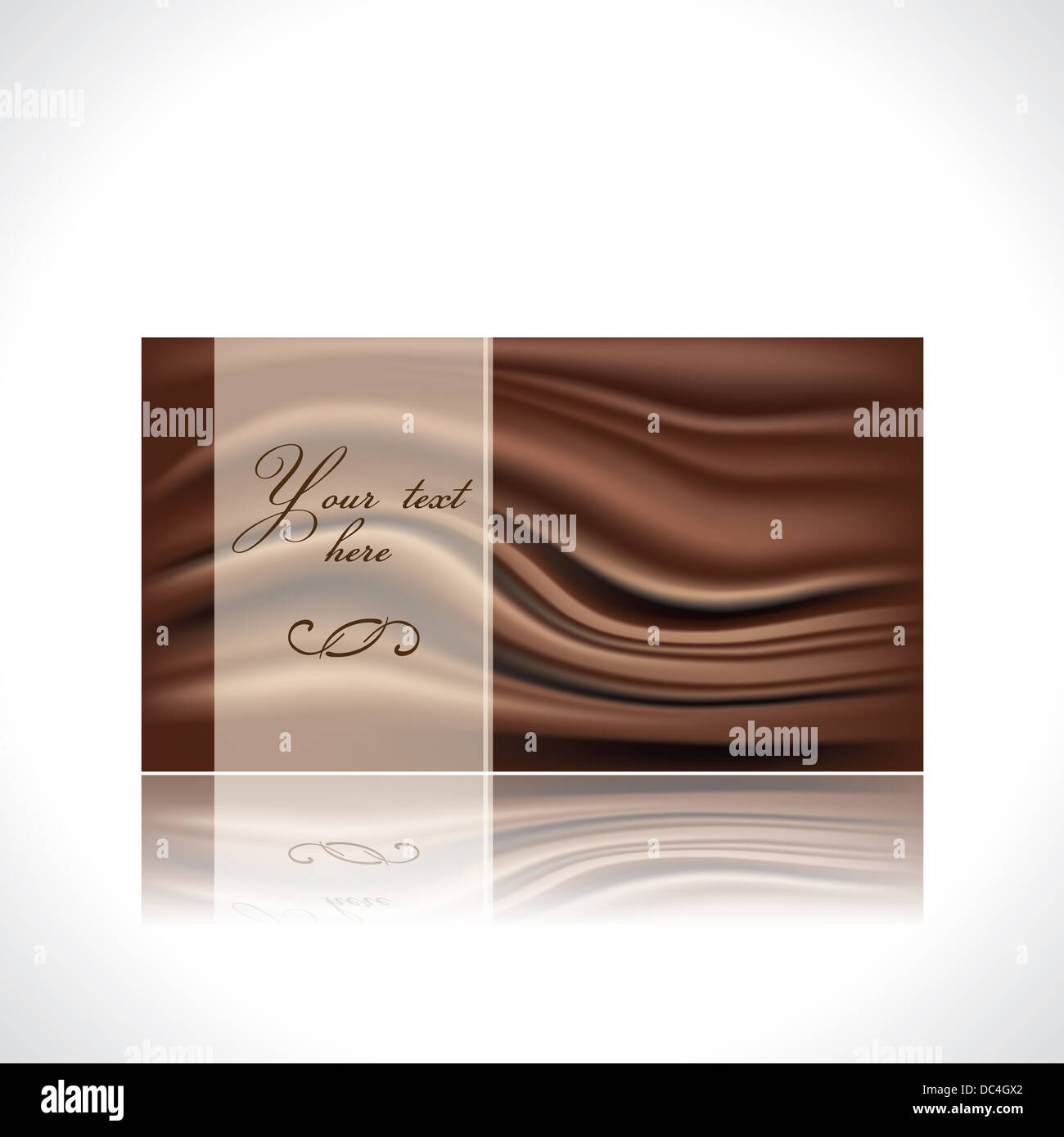 chocolate card template Stock Photo - Alamy