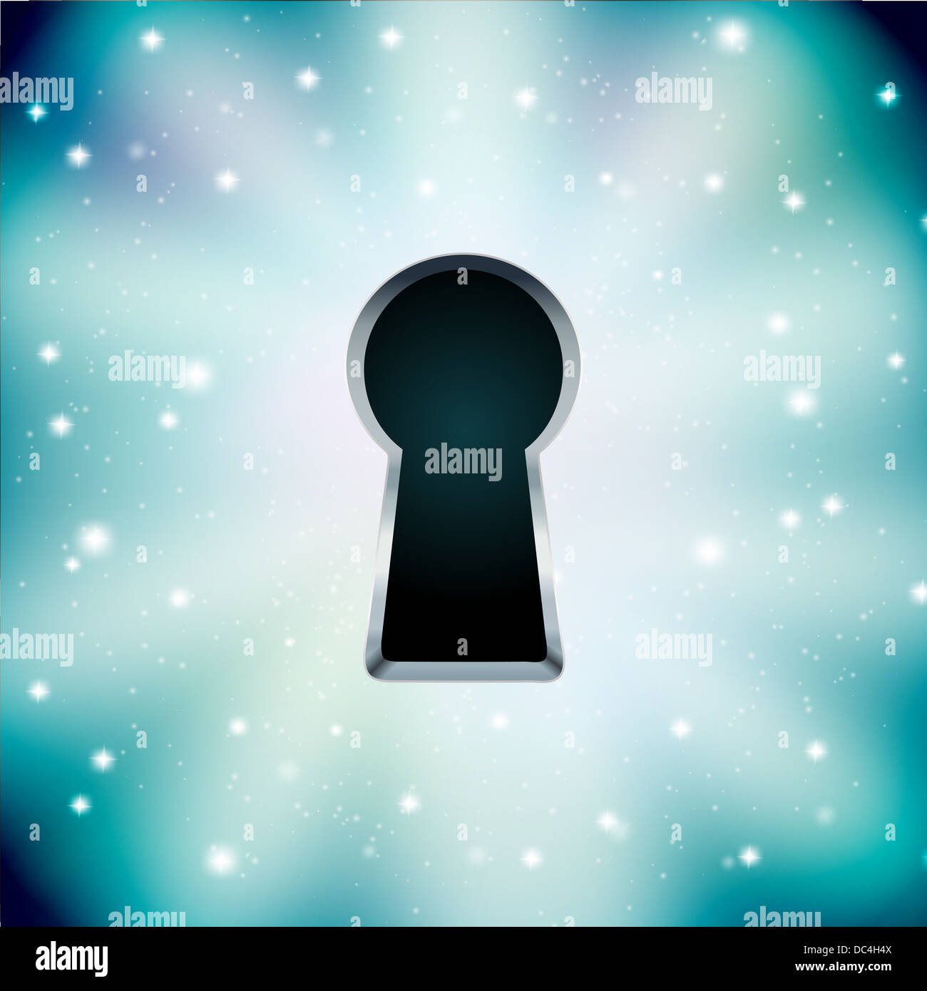 Old door light through keyhole hi-res stock photography and images - Alamy
