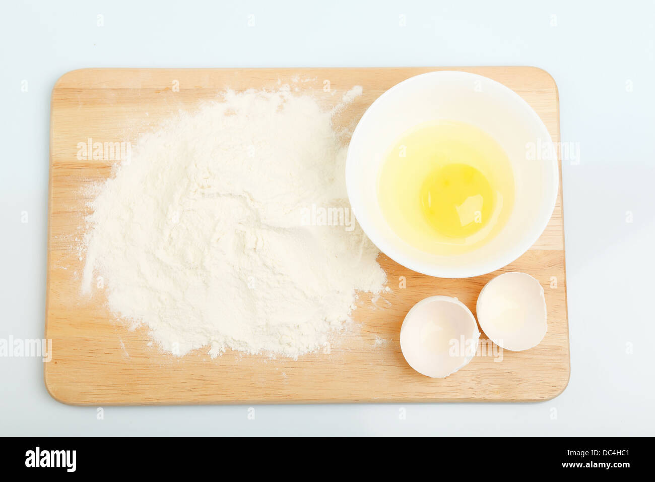 Different products to make bread Stock Photo - Alamy