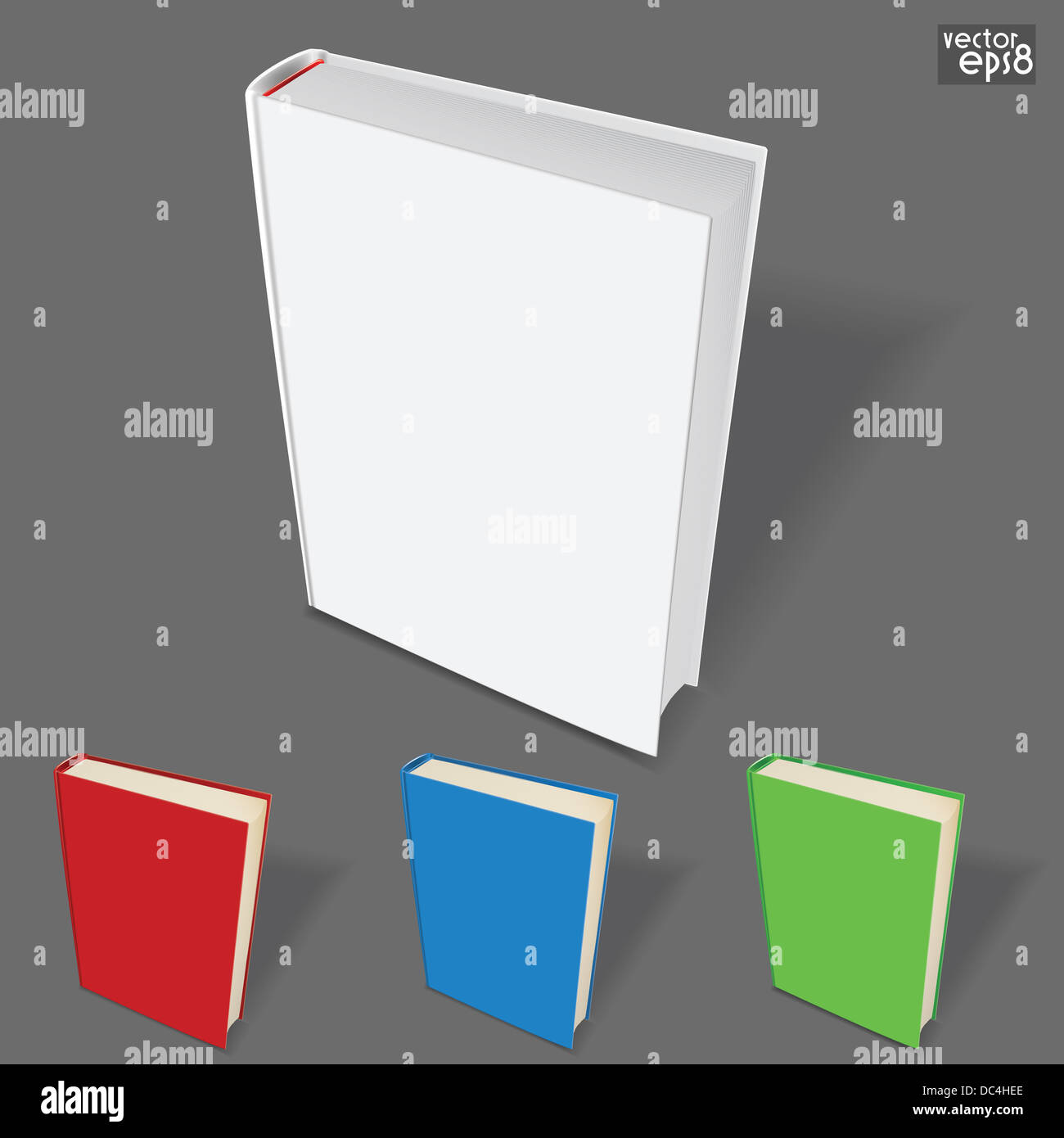 book template with color variations Stock Photo - Alamy