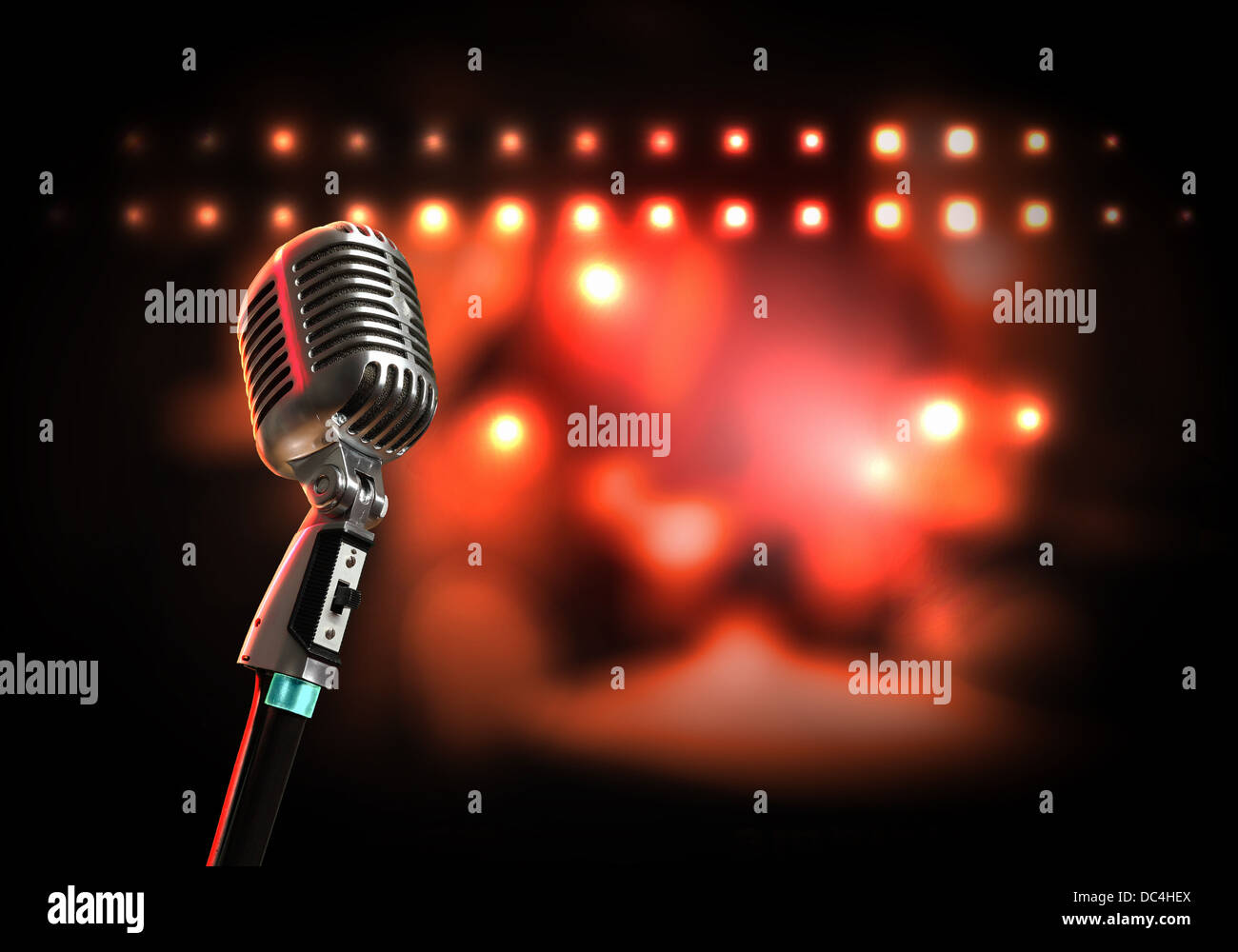 audio microphone retro style Stock Photo - Alamy