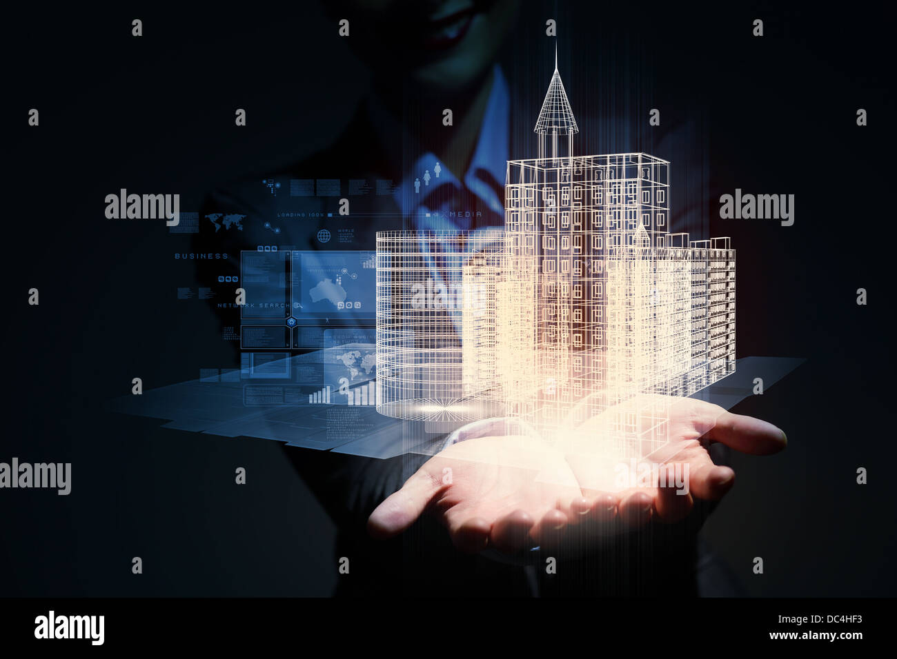 engineering automation building design Stock Photo - Alamy