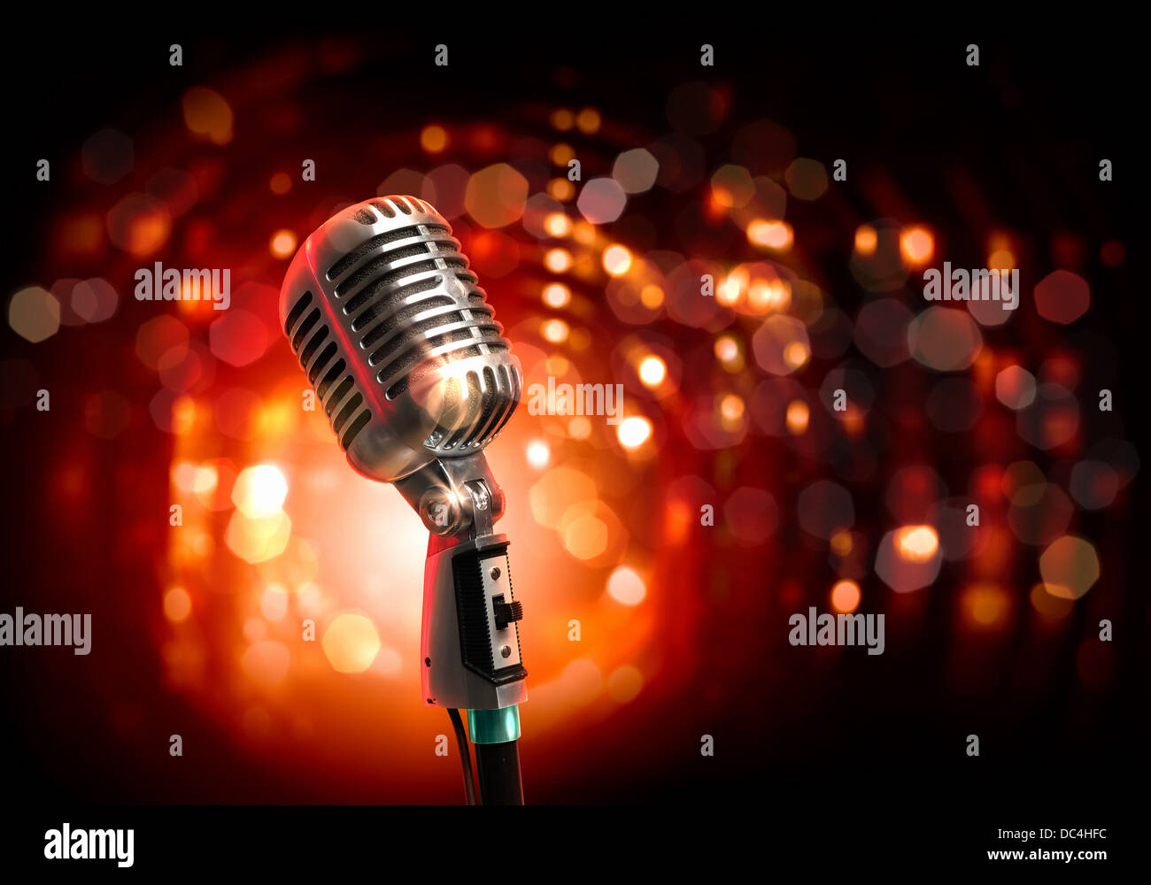 audio microphone retro style Stock Photo - Alamy