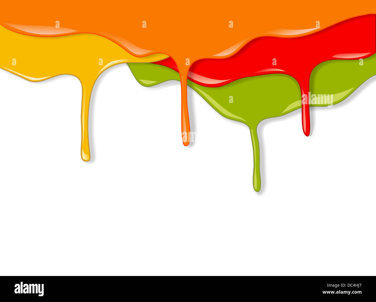 paint dripping on white background Stock Photo - Alamy