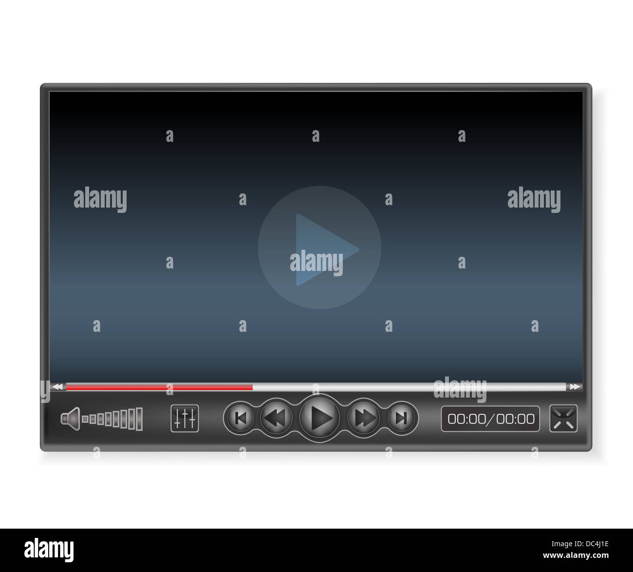 media player in dark colors Stock Photo - Alamy