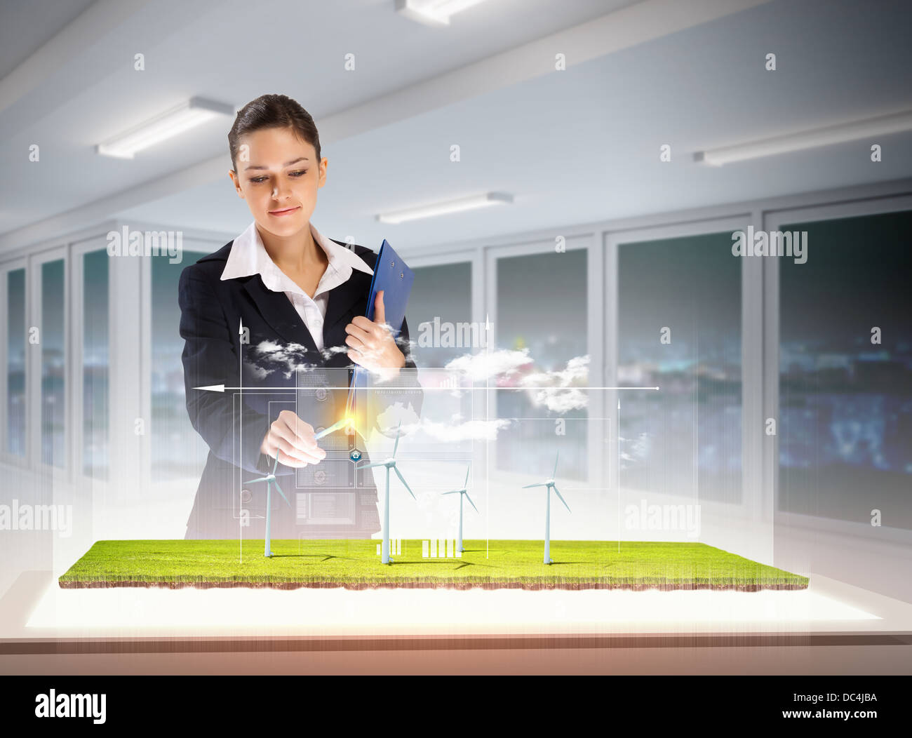 Environmental problems and high-tech innovations Stock Photo - Alamy