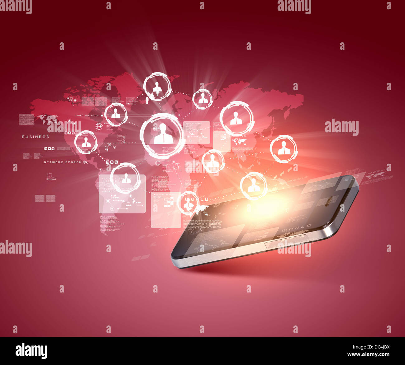 Modern communication technology Stock Photo - Alamy