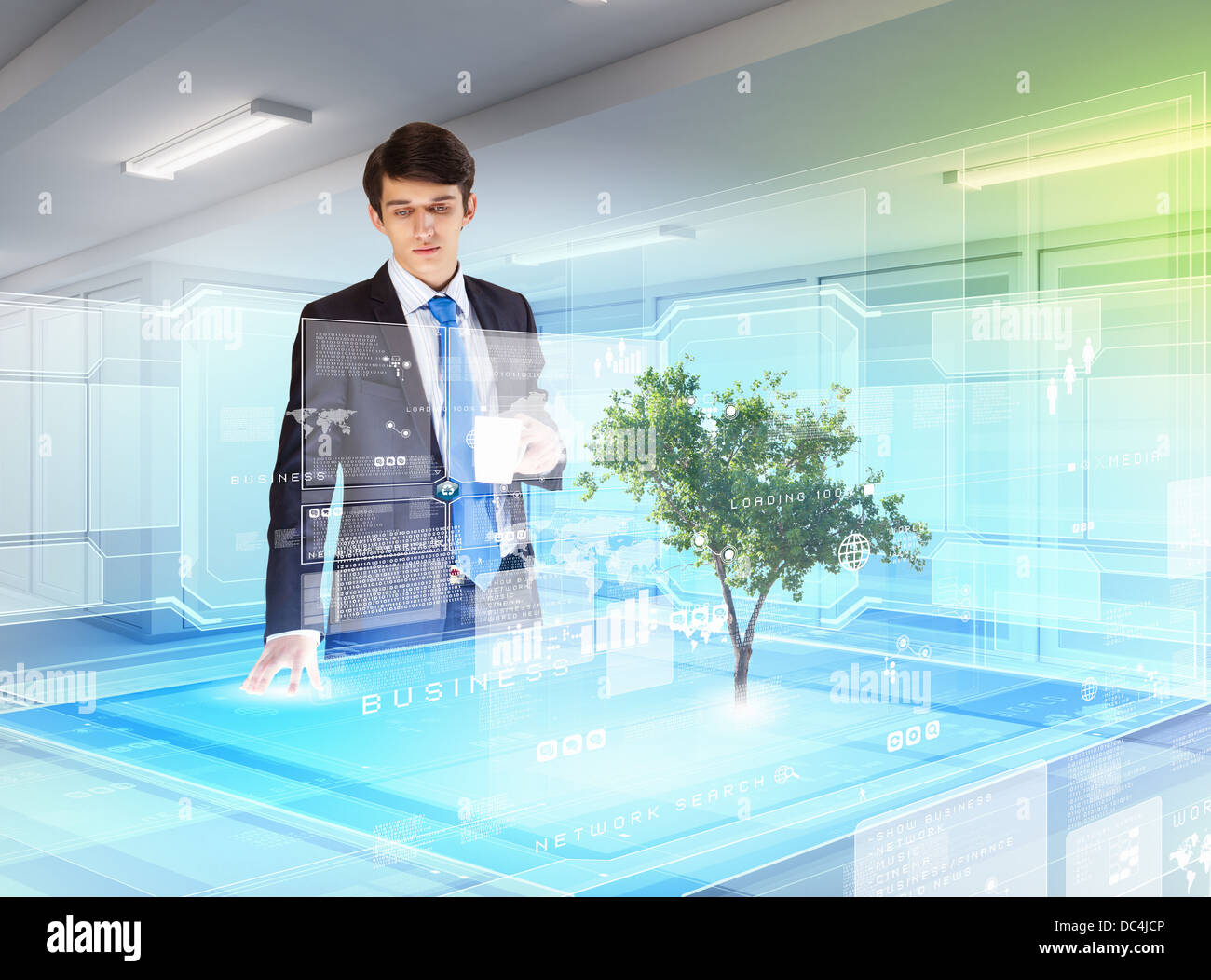 Environmental problems and high-tech innovations Stock Photo - Alamy