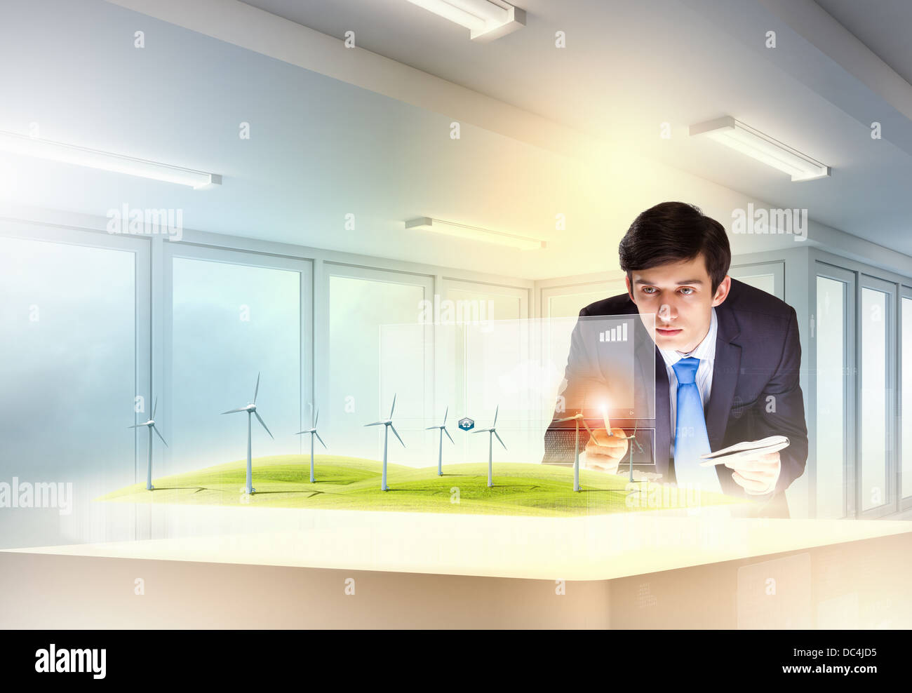 Environmental problems and high-tech innovations Stock Photo - Alamy