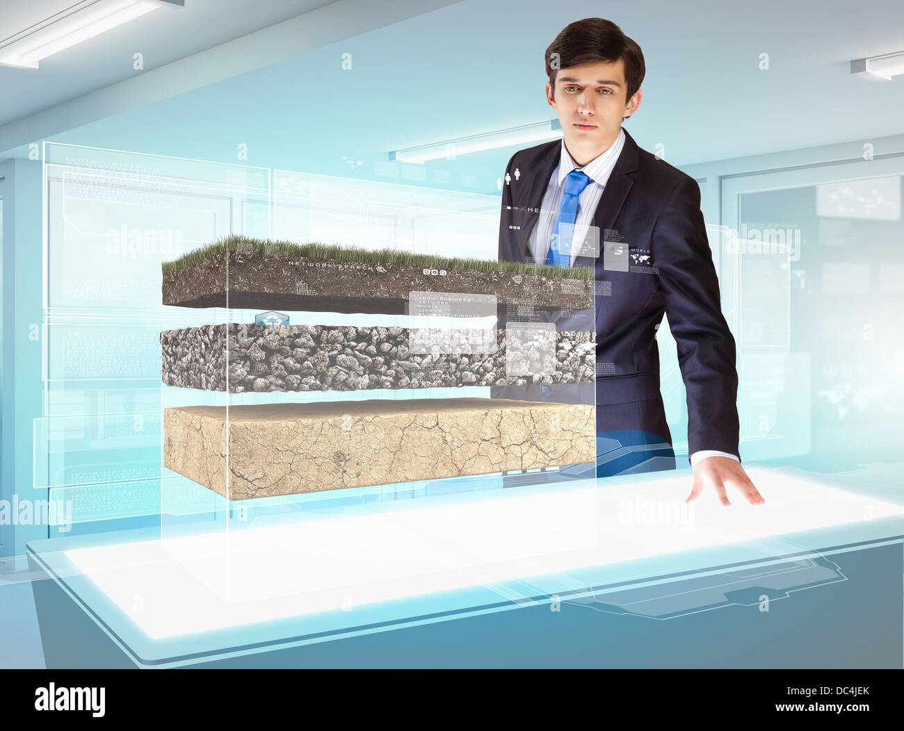 Environmental problems and high-tech innovations Stock Photo - Alamy