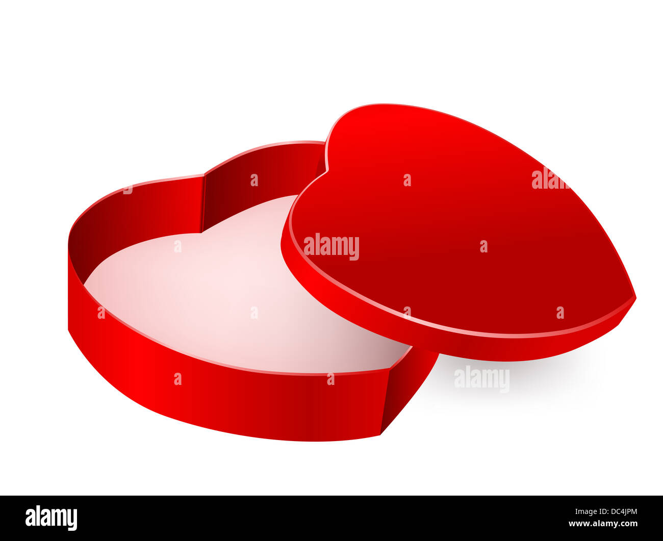red box in heart form Stock Photo - Alamy