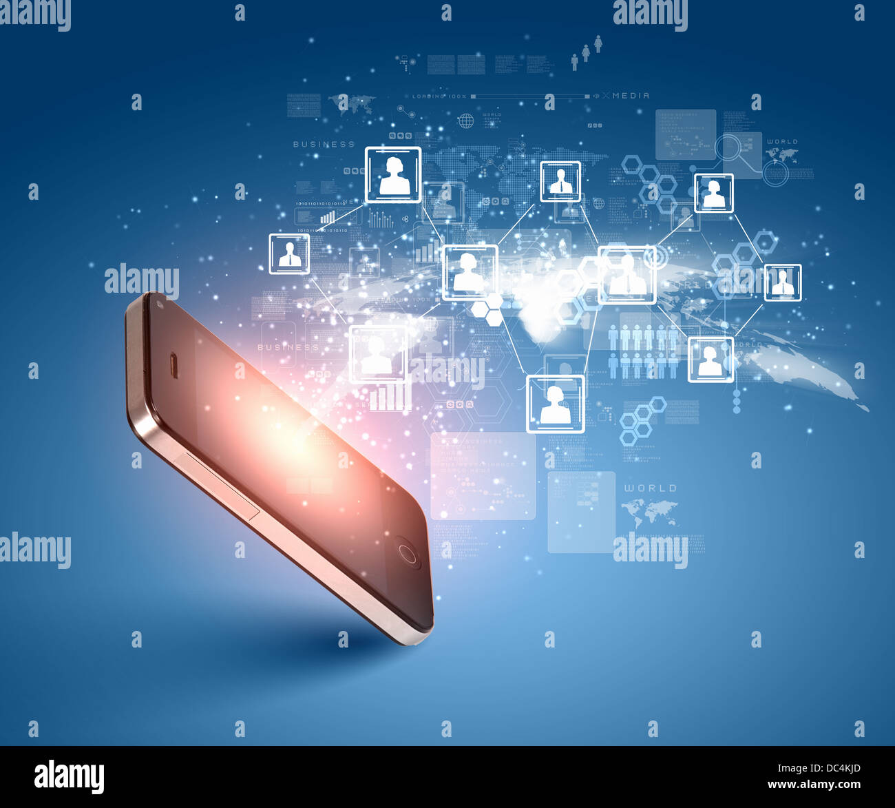 Modern communication technology Stock Photo - Alamy