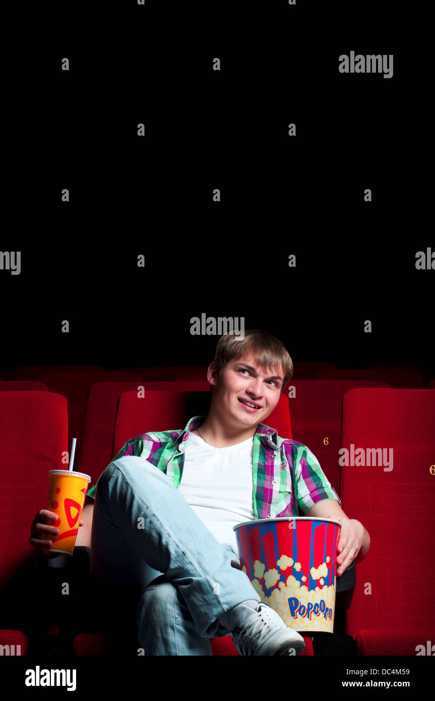 man in cinema Stock Photo - Alamy