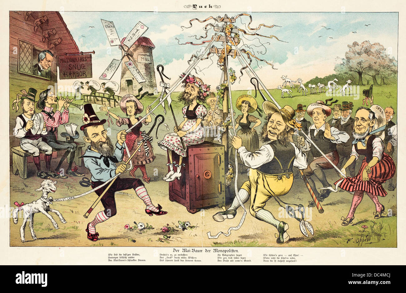 Political cartoon from the early 20th century hi-res stock photography ...
