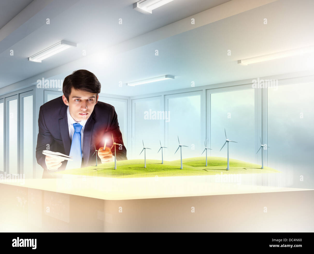 Environmental problems and high-tech innovations Stock Photo - Alamy