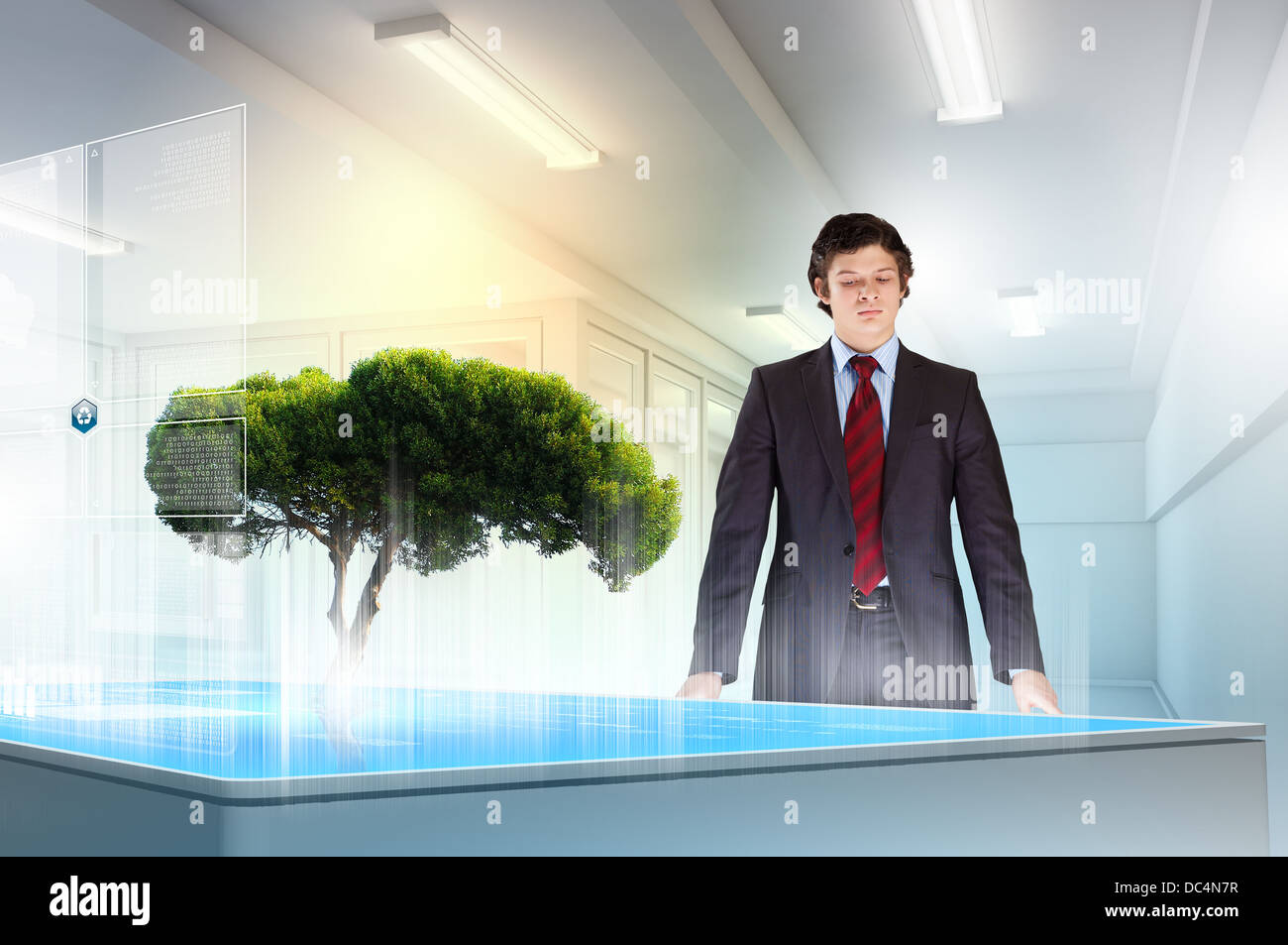 Environmental problems and high-tech innovations Stock Photo - Alamy