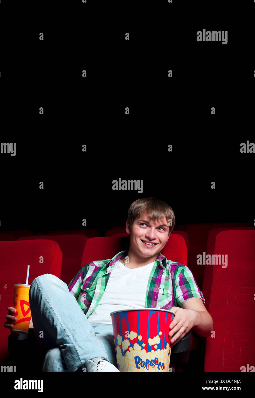 man in cinema Stock Photo - Alamy