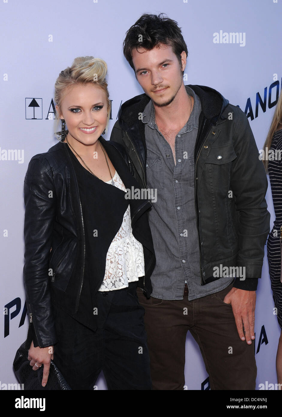 West Hollywood, California, USA. 8th Aug, 2013. Emily Osment & Nathan ...