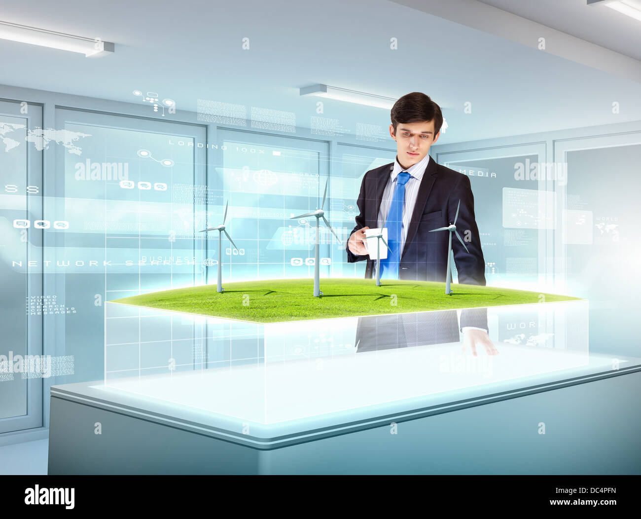 Environmental problems and high-tech innovations Stock Photo - Alamy