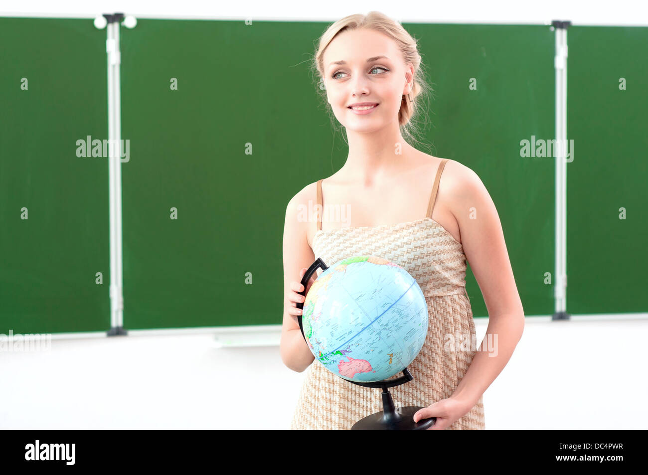 portrait of a beautiful female teacher Stock Photo - Alamy