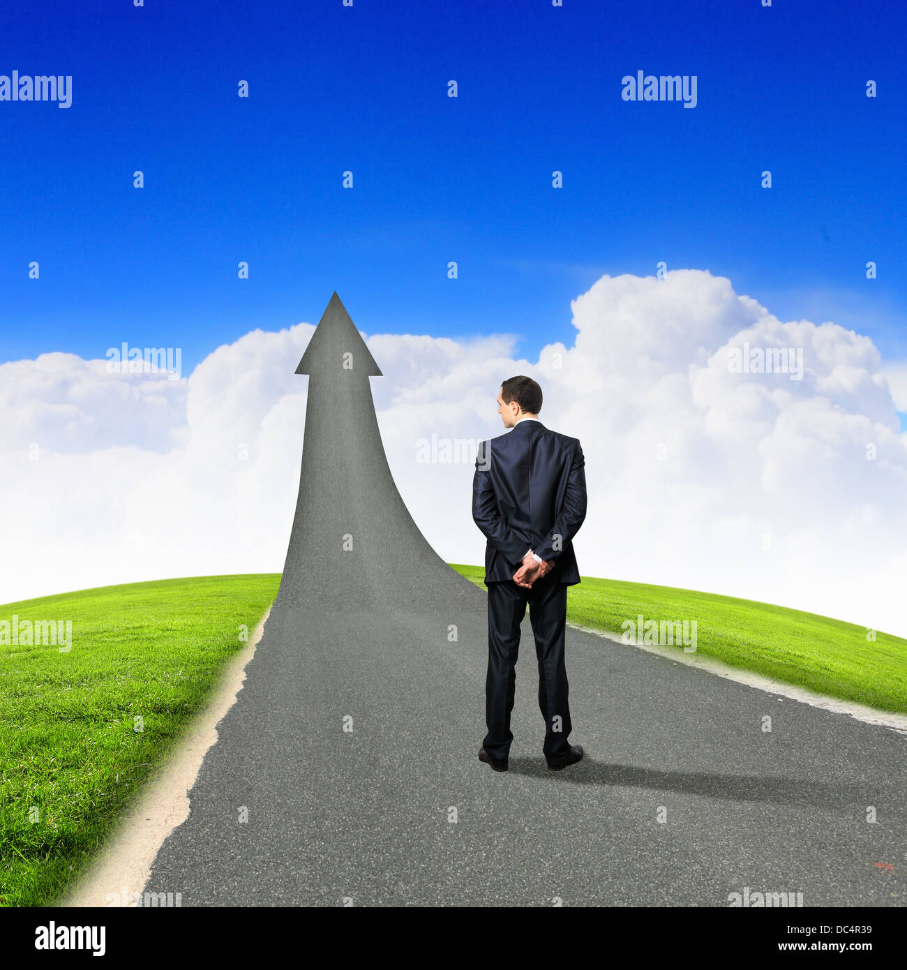 Concept of the road to success Stock Photo - Alamy