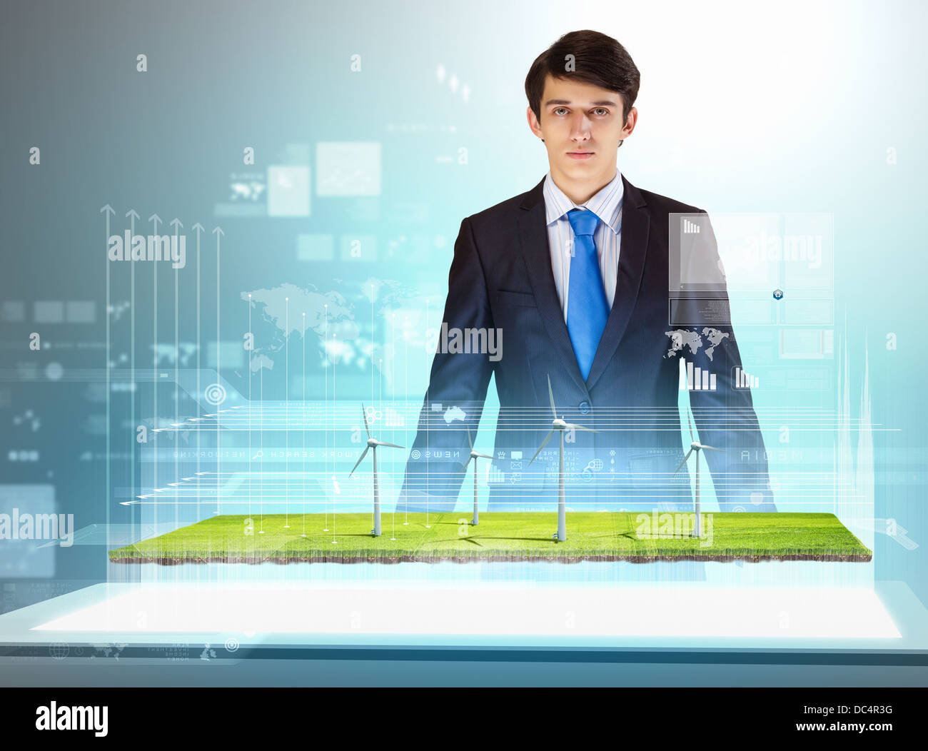 Environmental problems and high-tech innovations Stock Photo - Alamy