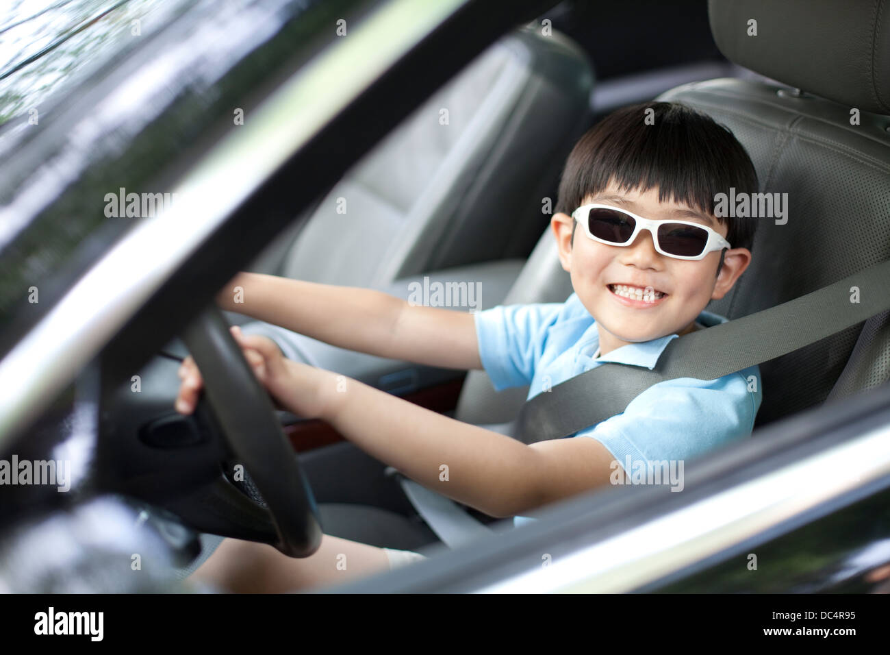 Children pretending drive hi-res stock photography and images - Alamy
