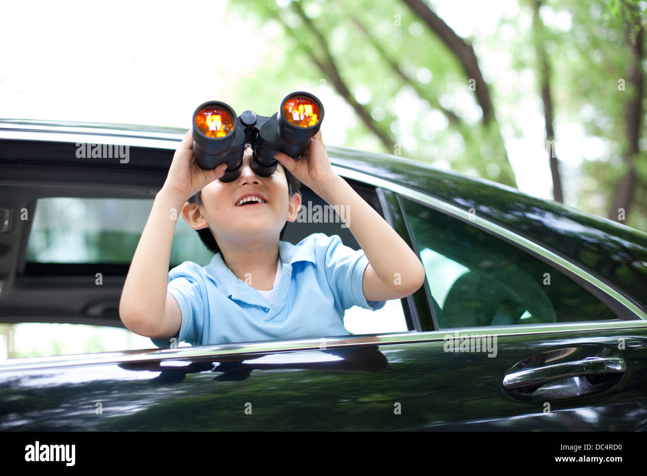 Children Leaning Out Car Window High Resolution Stock Photography and ...